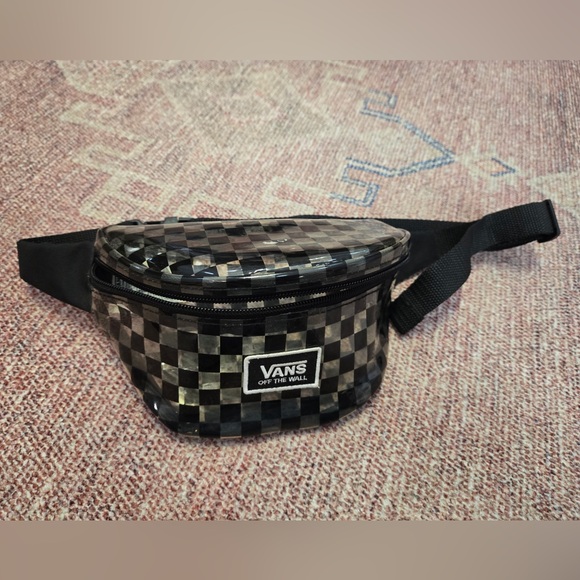 Vansport | Bags | Vans Checkerboard Black And Clear Small Fanny Pack ...